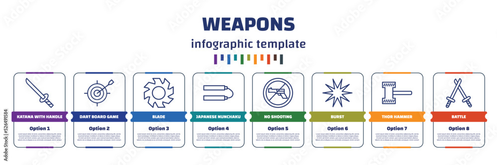 infographic template with icons and 8 options or steps. infographic for ...