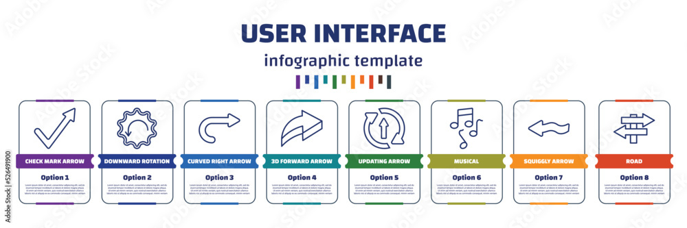 infographic template with icons and 8 options or steps. infographic for ...