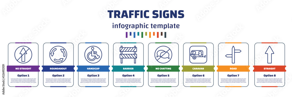 Vektorová grafika „infographic template with icons and 8 options or ...