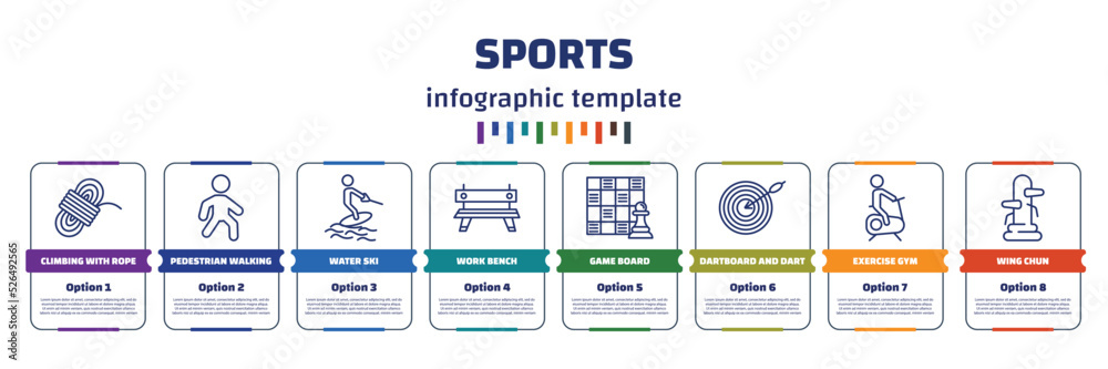 infographic template with icons and 8 options or steps. infographic for ...