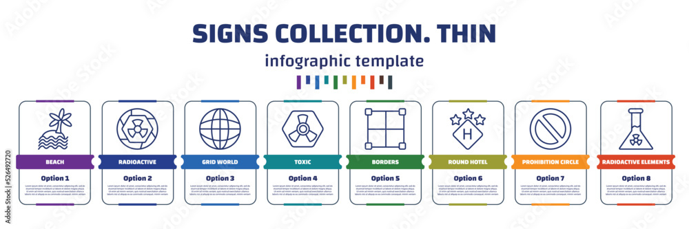 infographic template with icons and 8 options or steps. infographic for ...