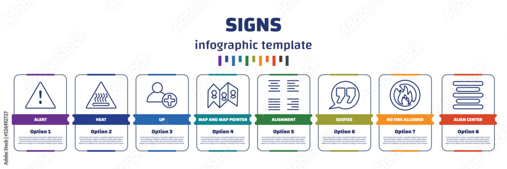 infographic template with icons and 8 options or steps. infographic for ...