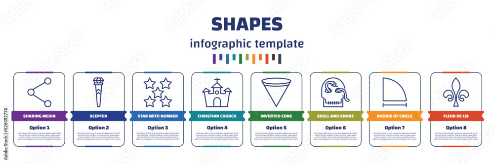 infographic template with icons and 8 options or steps. infographic for ...