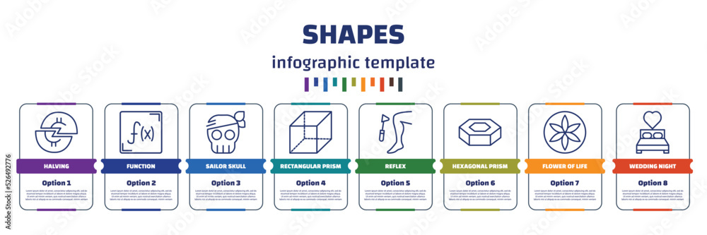 infographic template with icons and 8 options or steps. infographic for ...