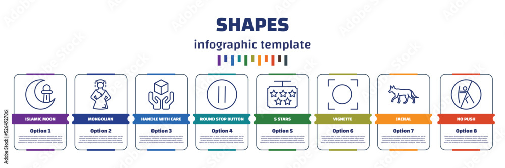 infographic template with icons and 8 options or steps. infographic for ...