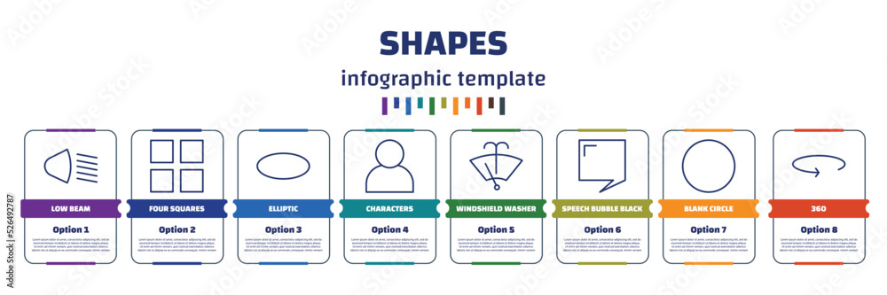 infographic template with icons and 8 options or steps. infographic for ...