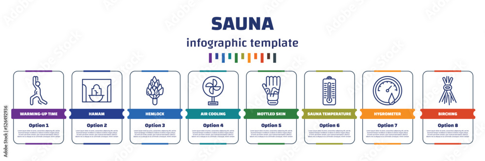 infographic template with icons and 8 options or steps. infographic for ...