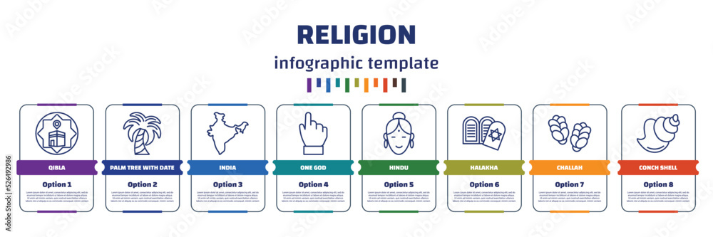 infographic template with icons and 8 options or steps. infographic for ...