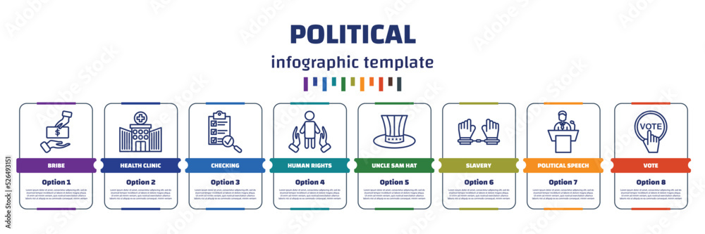 infographic template with icons and 8 options or steps. infographic for ...