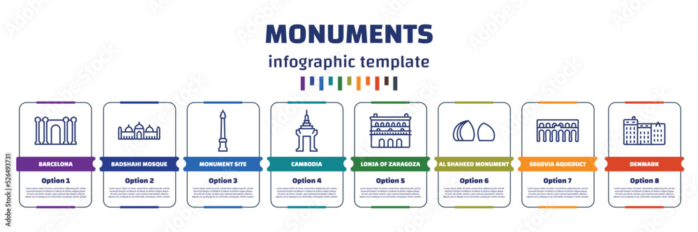 infographic template with icons and 8 options or steps. infographic for ...