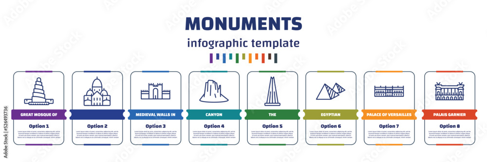 infographic template with icons and 8 options or steps. infographic for ...