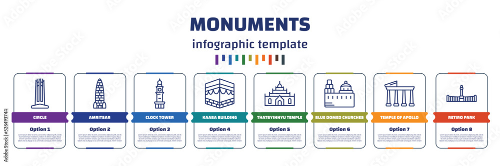 infographic template with icons and 8 options or steps. infographic for ...