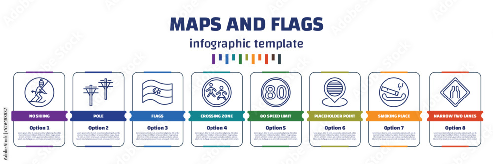 infographic template with icons and 8 options or steps. infographic for ...