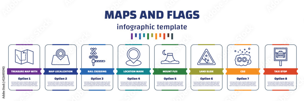infographic template with icons and 8 options or steps. infographic for ...