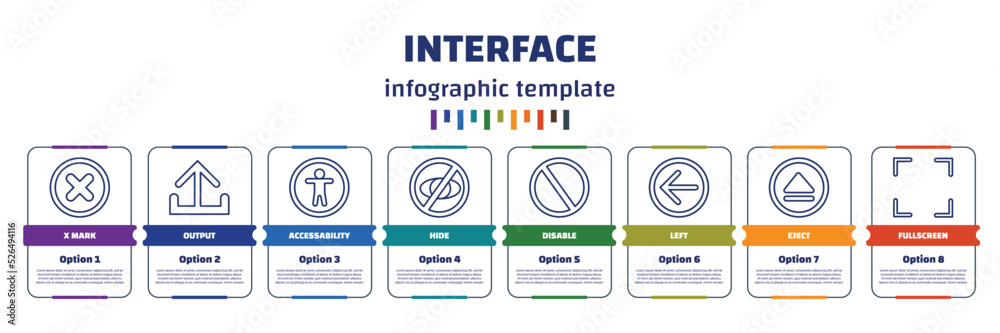 infographic template with icons and 8 options or steps. infographic for ...
