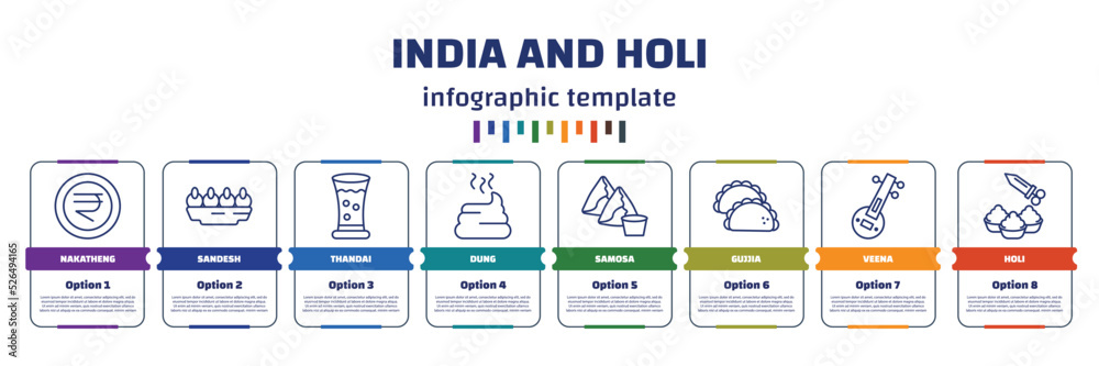 infographic template with icons and 8 options or steps. infographic for ...