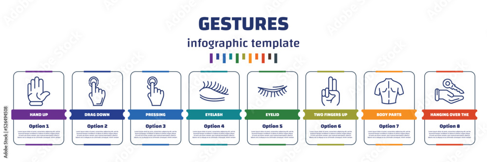 infographic template with icons and 8 options or steps. infographic for ...