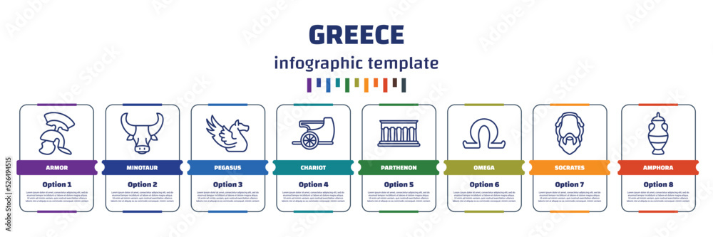 infographic template with icons and 8 options or steps. infographic for ...