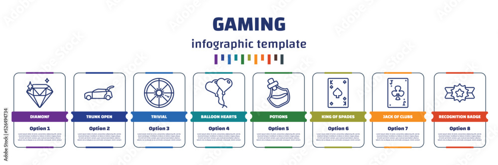 infographic template with icons and 8 options or steps. infographic for ...
