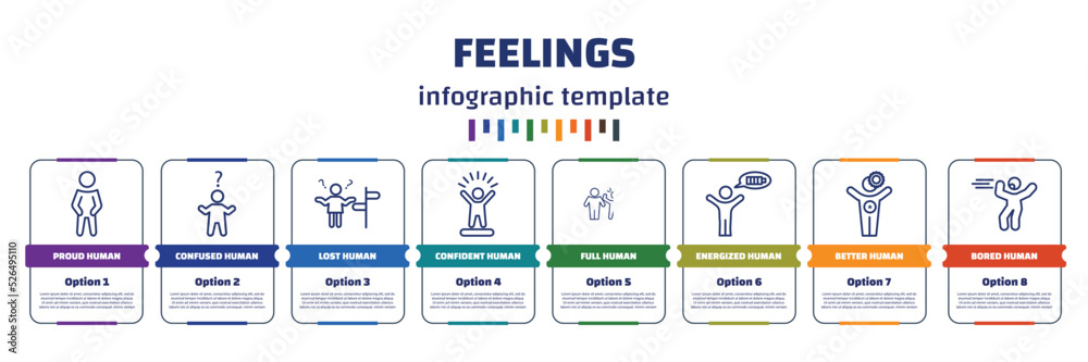 infographic template with icons and 8 options or steps. infographic for ...
