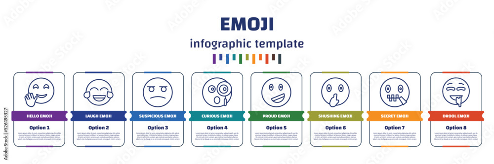 infographic template with icons and 8 options or steps. infographic for ...