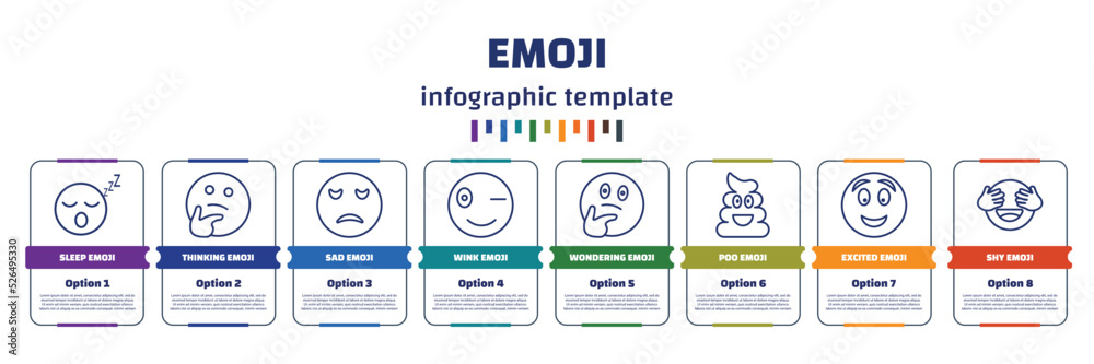 infographic template with icons and 8 options or steps. infographic for ...