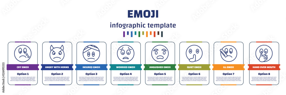 infographic template with icons and 8 options or steps. infographic for ...