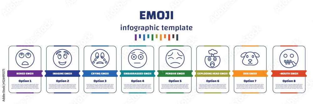 infographic template with icons and 8 options or steps. infographic for ...