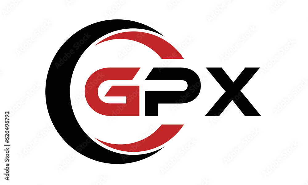 GPX three letter swoosh logo design vector template | monogram logo ...