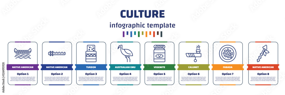 infographic template with icons and 8 options or steps. infographic for ...