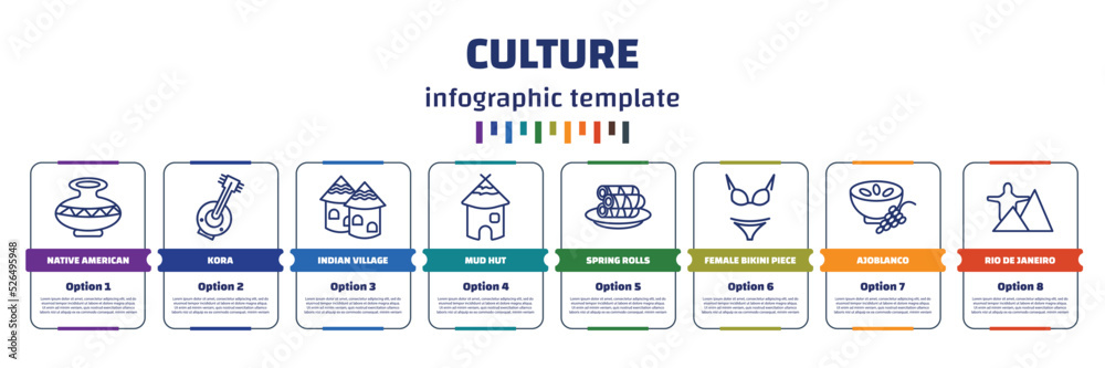 infographic template with icons and 8 options or steps. infographic for ...