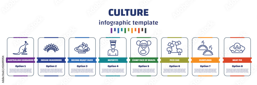 infographic template with icons and 8 options or steps. infographic for ...