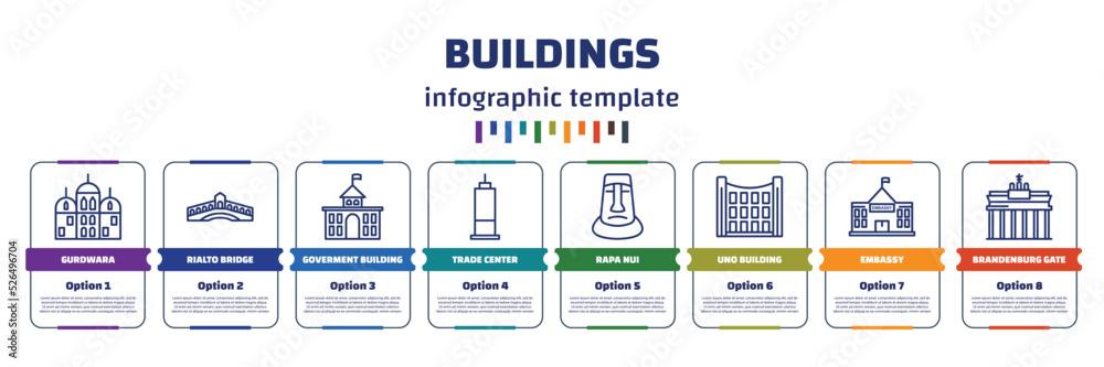 infographic template with icons and 8 options or steps. infographic for ...