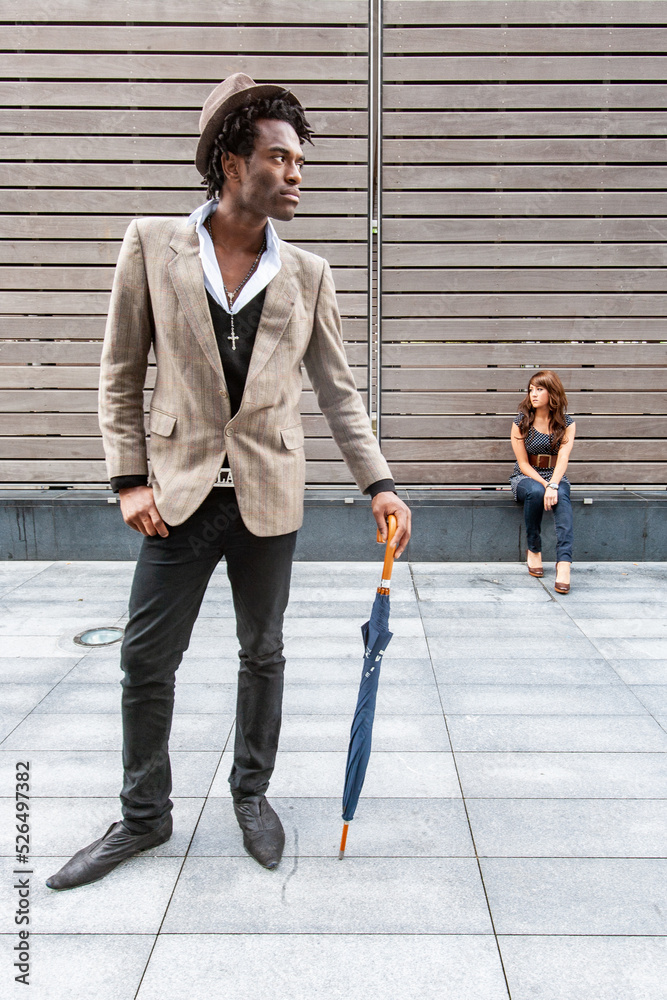 Breaking Down the Wall. Concept of an unstable relationship set against ...