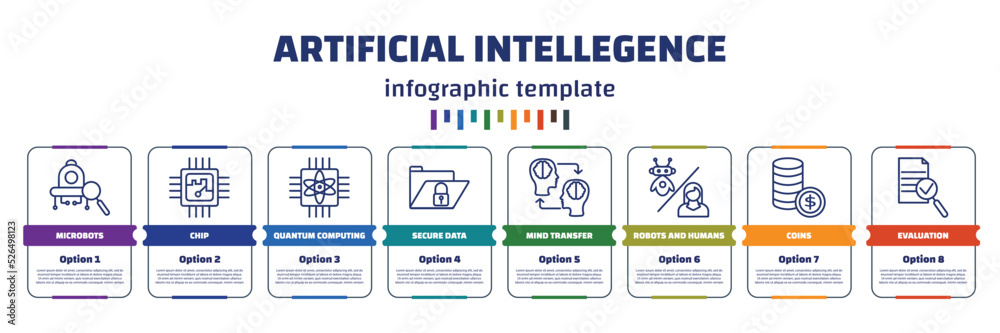 infographic template with icons and 8 options or steps. infographic for ...