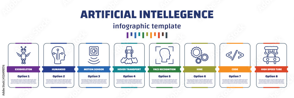 infographic template with icons and 8 options or steps. infographic for ...