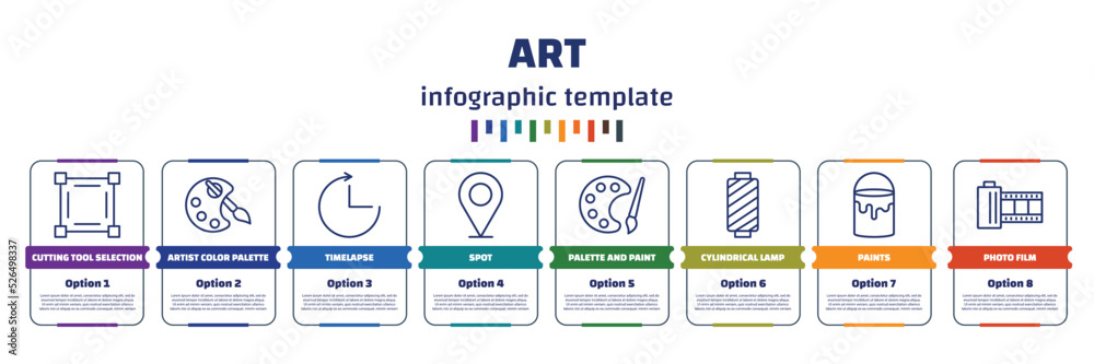 infographic template with icons and 8 options or steps. infographic for ...