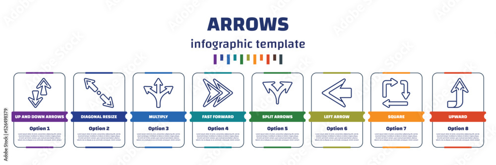 infographic template with icons and 8 options or steps. infographic for ...
