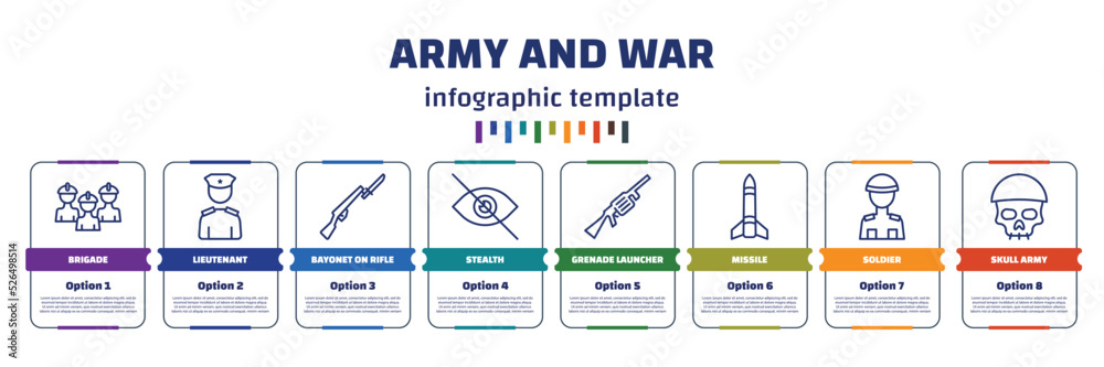 infographic template with icons and 8 options or steps. infographic for ...