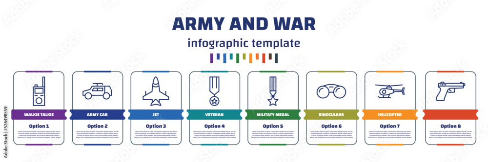 infographic template with icons and 8 options or steps. infographic for ...