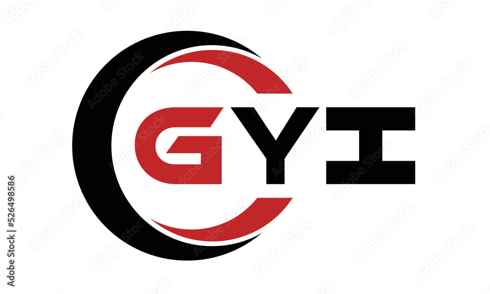 GYI three letter swoosh logo design vector template | monogram logo ...