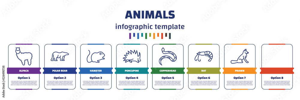 infographic template with icons and 8 options or steps. infographic for ...