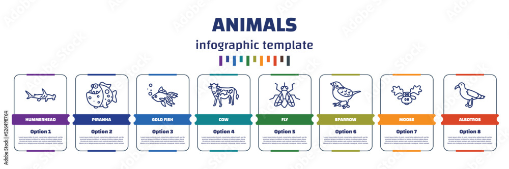 infographic template with icons and 8 options or steps. infographic for ...