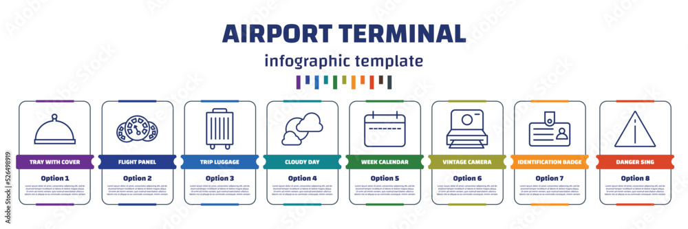 infographic template with icons and 8 options or steps. infographic for ...