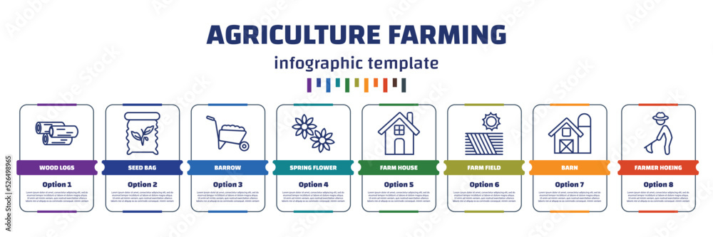 infographic template with icons and 8 options or steps. infographic for ...