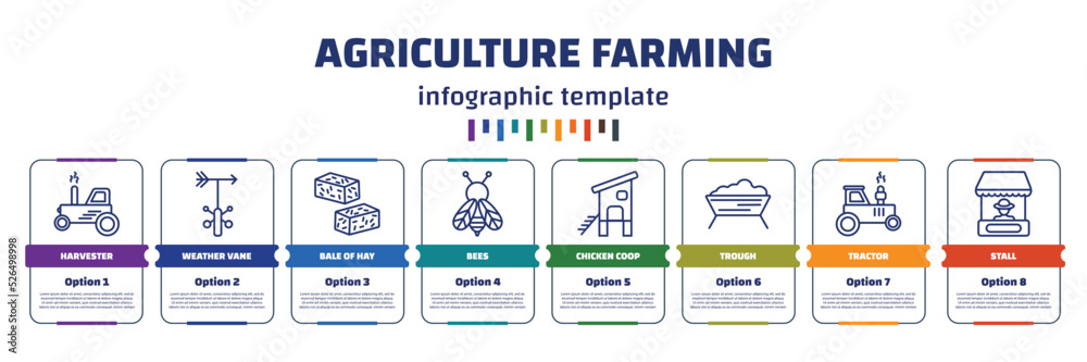 infographic template with icons and 8 options or steps. infographic for ...