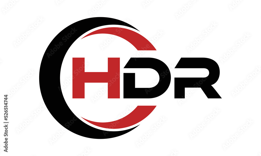 HDR three letter swoosh logo design vector template | monogram logo ...