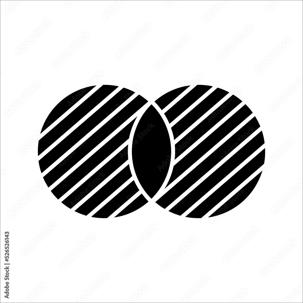 Venn diagram icon. Venn diagram linear symbol design from Analytics ...