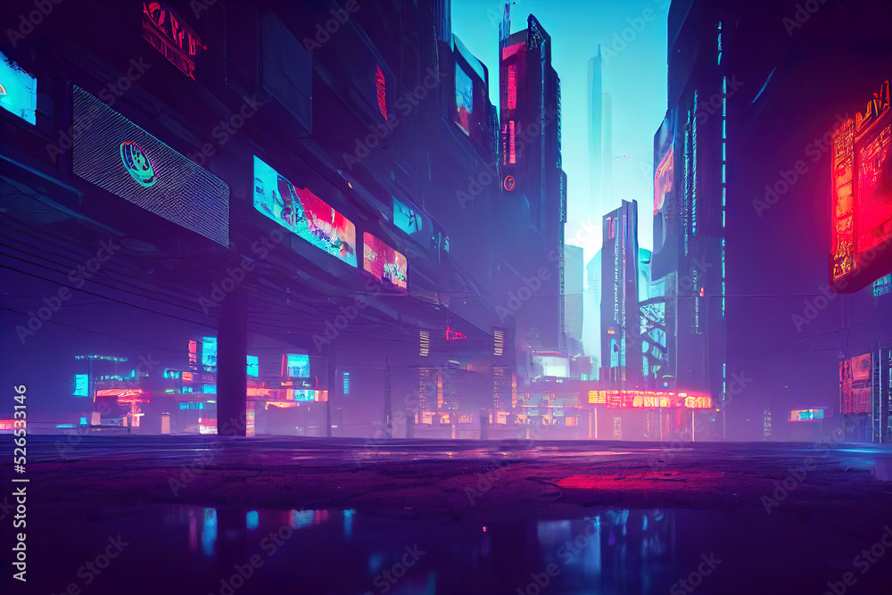 Digital Art Cityscape