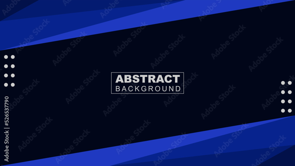 Banner dark blue abstract background design Stock Vector | Adobe Stock